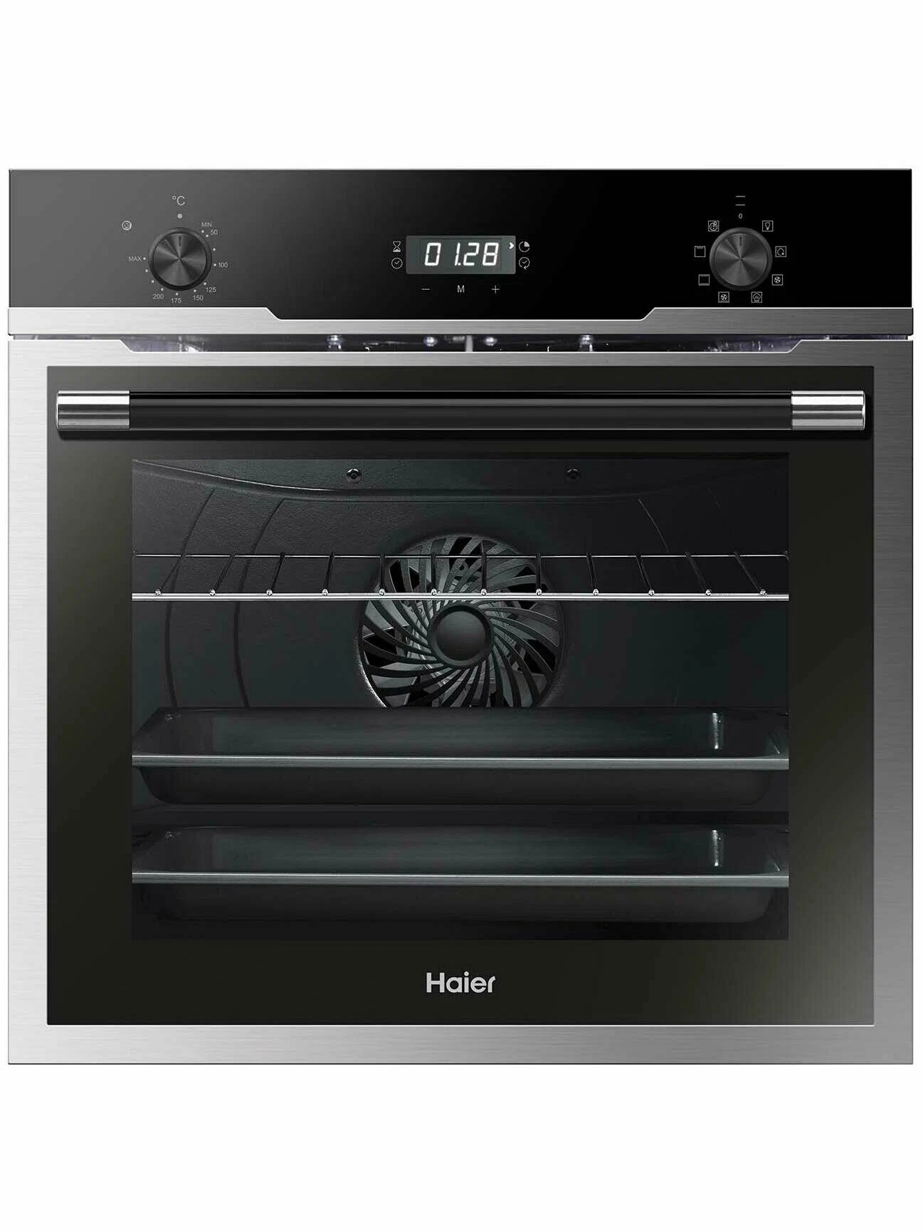 Духовой шкаф Haier HOD-PM08VGBX, электрический, встраиваемый, черный