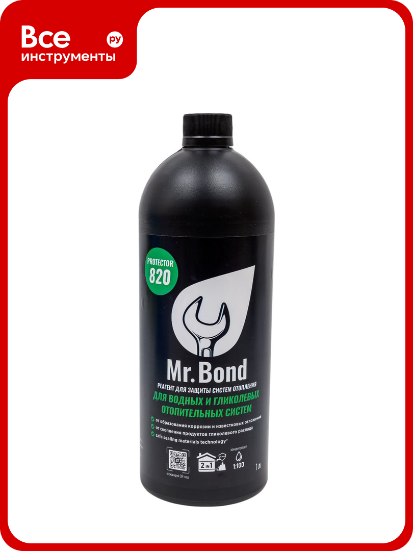 Реагент 2в1 для антибактериальной очистки и защиты Mr.Bond Protector 820 MB3032609001, коррозии