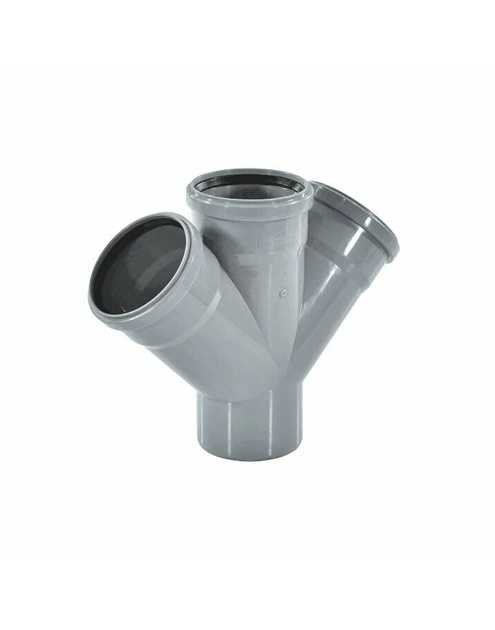 Крестовина PP-H 1-плоскостная серый Дн 50х50х50х45гр б/нап в/к VALFEX 27105050