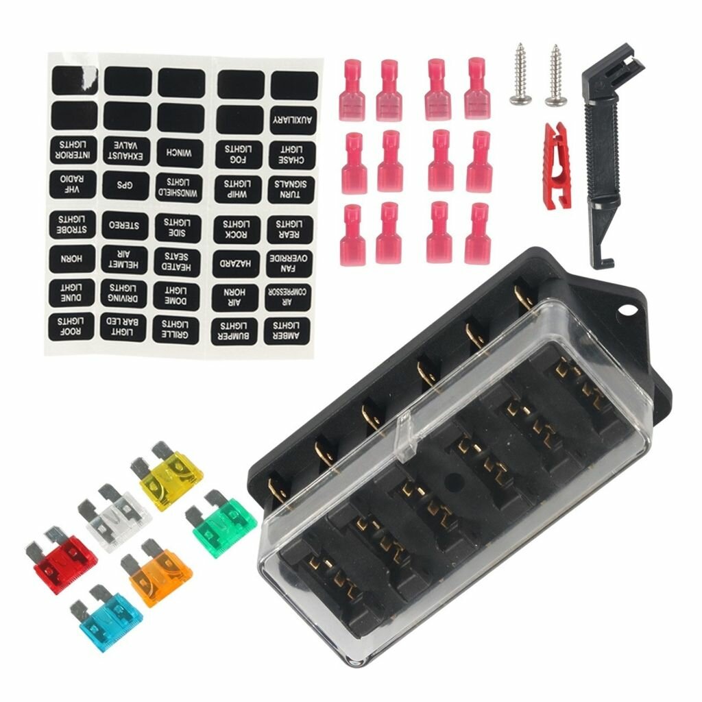 Блок предохранителей 4-12 каналов 12В-32В