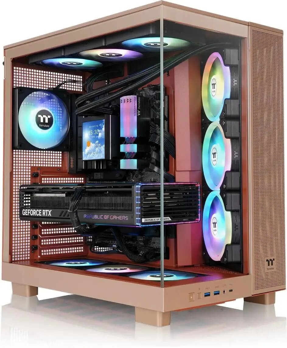 Корпус ATX Thermaltake Thermaltake View 380 XL TG brown (CA-11E-00MGWN-00)