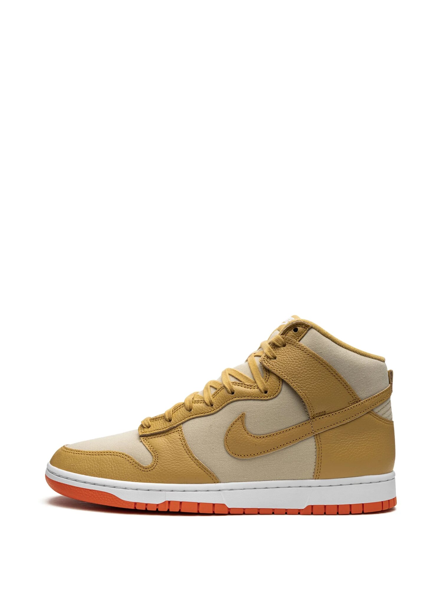 Кроссовки NIKE Dunk High, размер 9 US, золотой — фото 1