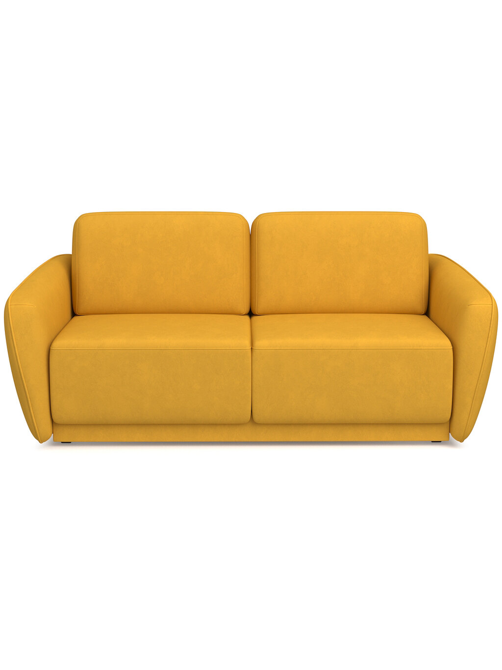 Диван-кровать раскладной PUSHE Тео Smart 160, велюр, желтый Formula 560