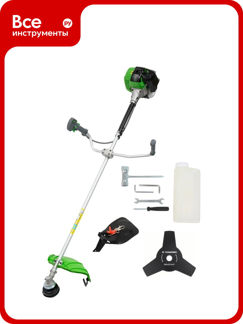Бензиновый триммер TRUEGREEN 1.74 л. с. CG-KW13-430, 26 мм, 1.3 кВт