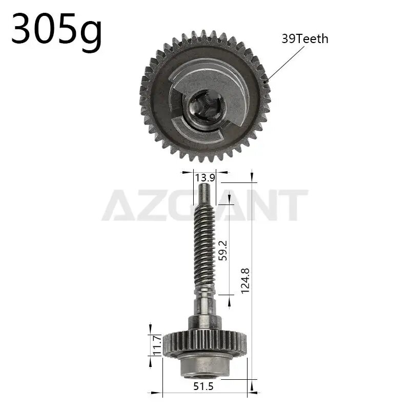 AZGIANT Металлический автоматический стояночный тормоз 39T/40T Ремонтный комплект привода шестерни для BMW E65 E66 745i 750i 760i Автомобильные инструменты для рукоятки ручного тормоза 39T for 6 cylinder