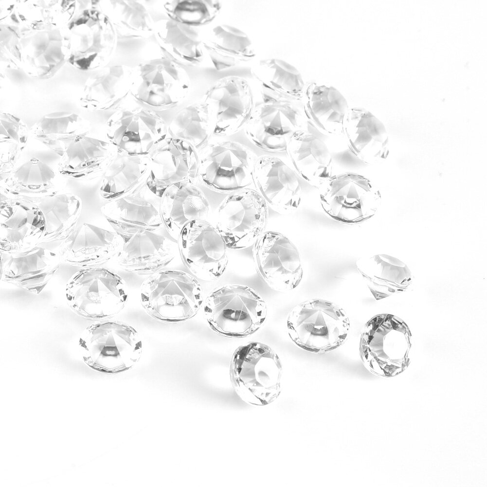 Акриловые бусины 10 мм, прозрачный наполнитель для ваз, 500 шт. для свадебного декора, поделок, центральных элементов стола, украшений, аксессуаров