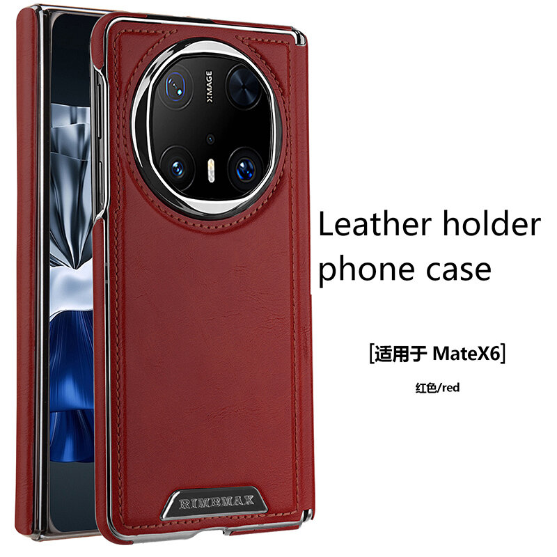 Подходит для Huawei Mate X6 / Хуавей Мейт X6 Чехлы для телефонов, подставка, soft touch,360° Полная защита, кобура, искусственная кожа, поликарбонат (PC), MagSafe, защита камеры, ударопрочный