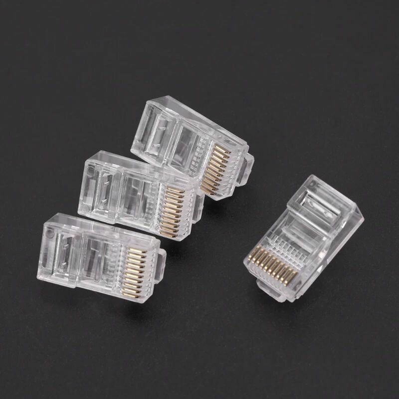 50 шт. многожильных сетевых кабелей 10P10C RJ48 Crystal Plug Modular