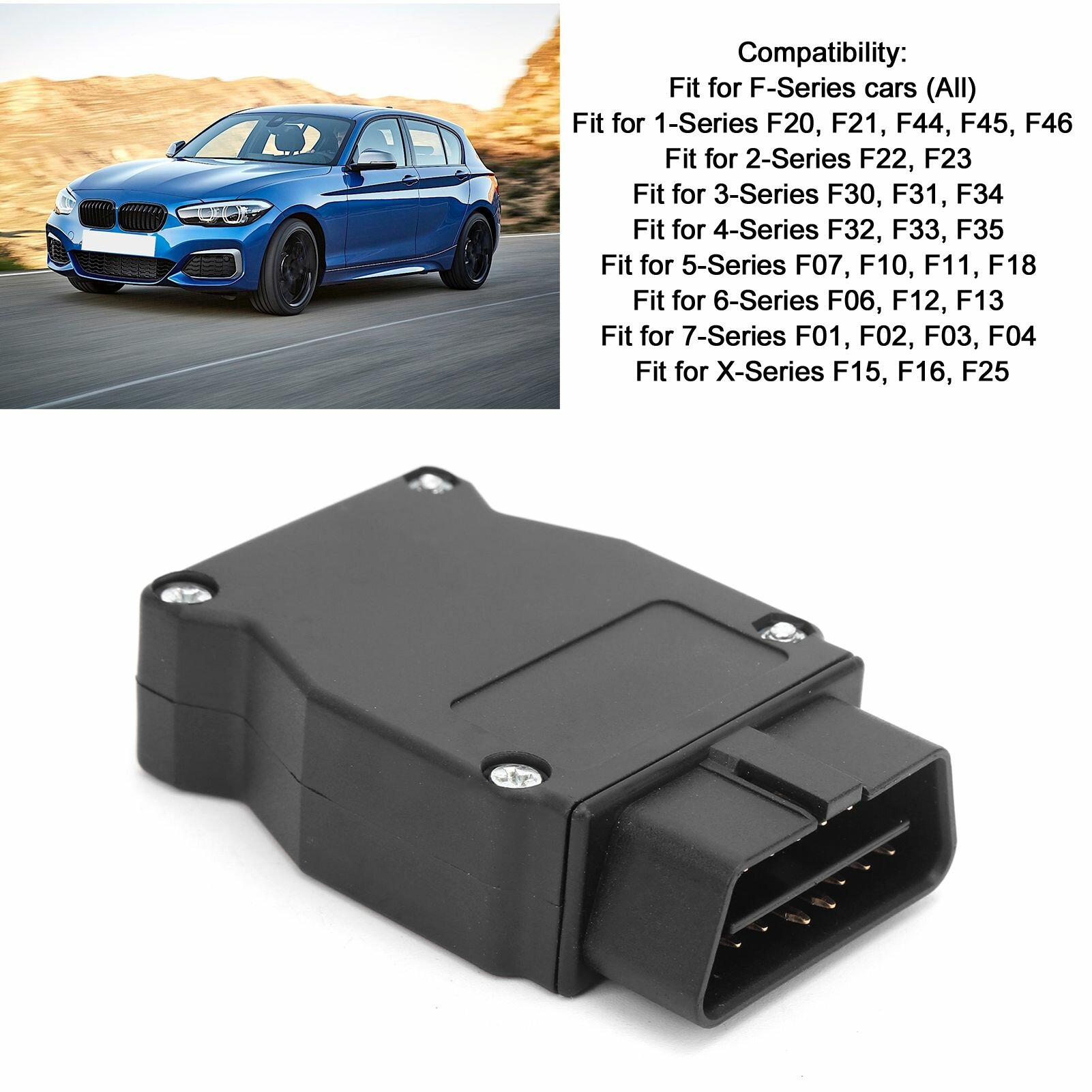 Адаптер OBD-адаптера Ethernet-OBD 2. Интерфейсный соединительный кабель. Диагностический инструмент, подходящий для FSeries.
