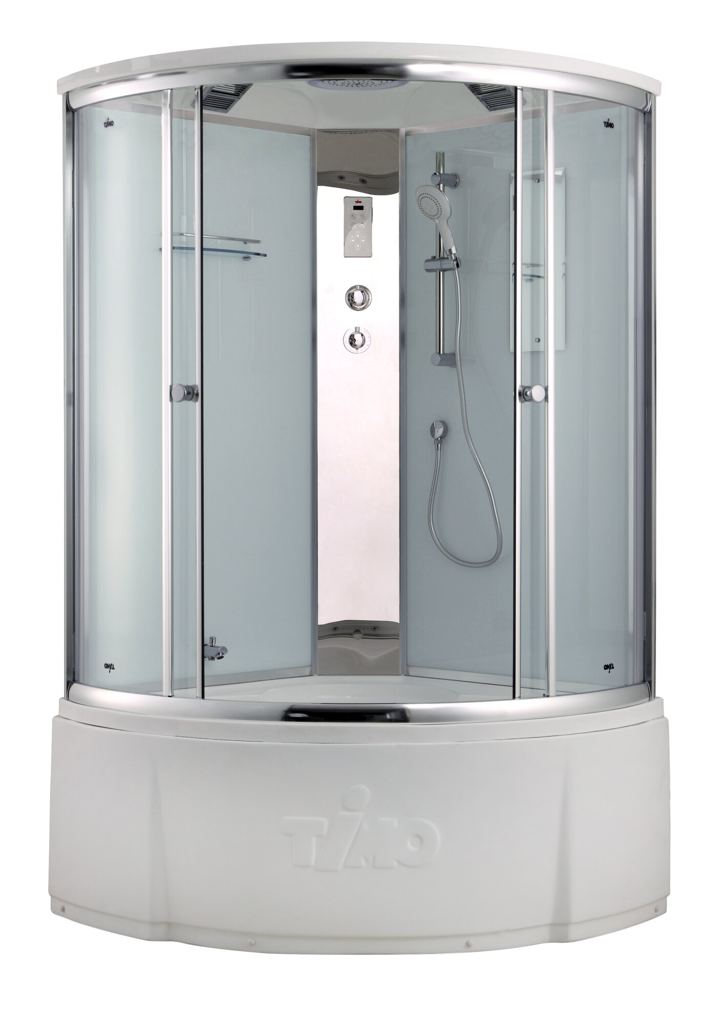 Душевой бокс Timo Comfort T-8855F Fabric Glass 150x150 стекло матовое, профиль хром