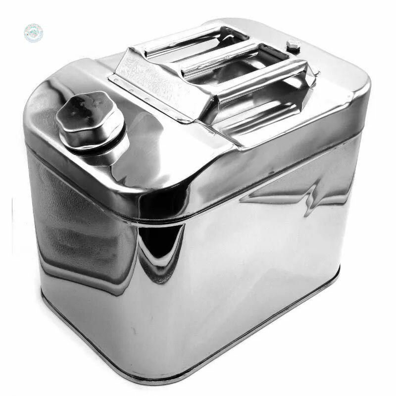 Канистра из нержавеющей стали 20 литров горизонтальная для пищевых жидкостей, молока, пива, кваса прочная и надежная