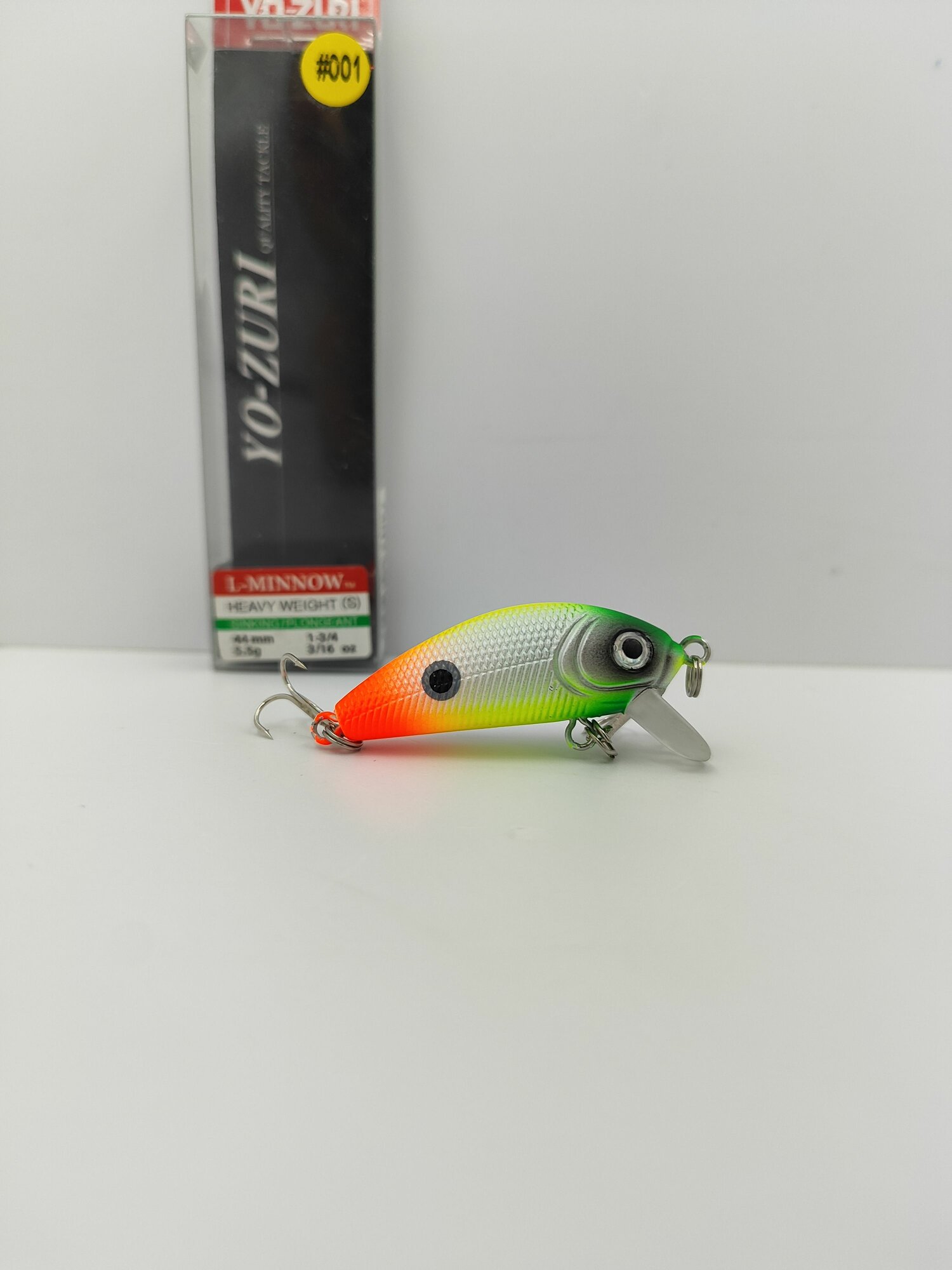 Воблер Ё-Зури L-Minnow 44мм 5.5гр #001 убийца головля и жереха