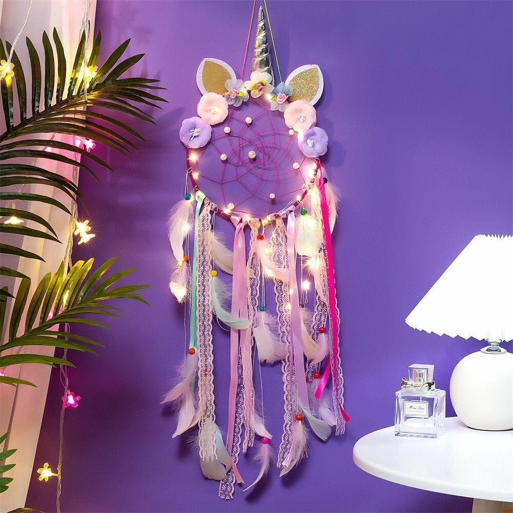 Ловец снов большой с подсветкой Ловец снов, украшения для дома