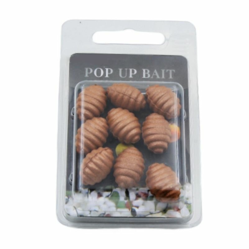 (1 коробка) Имитация насекомых (куколок) для рыбалки- Коричневый