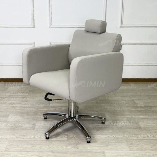 Парикмахерское кресло 'Верона Арт 2', с подголовником и углом наклона спинки IMIN - Имидж Инвентор