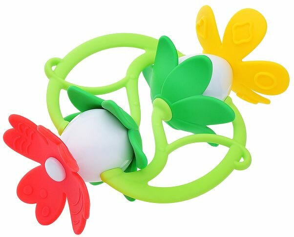 Погремушка-прорезыватель "Двойняшки" для зубов, первая развивающая игрушка для малышей, детская шумелка, грызунок для младенцев, от 3 месяцев, микс