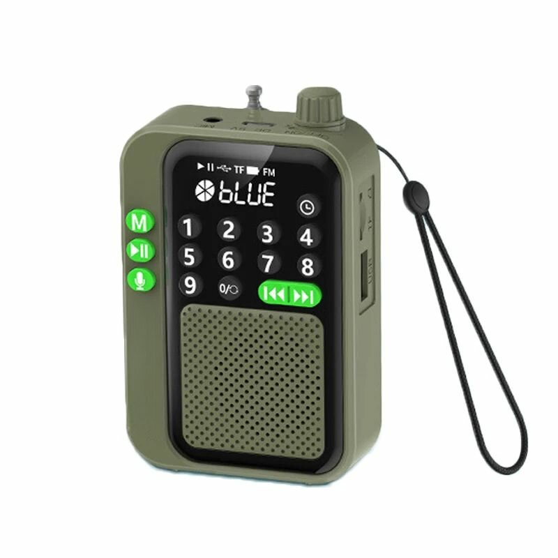 Мини - портативный FM - приемник высокочувствительный цифровой радиоприемник беспроводной динамик Bluetooth со светодиодным дисплеем
