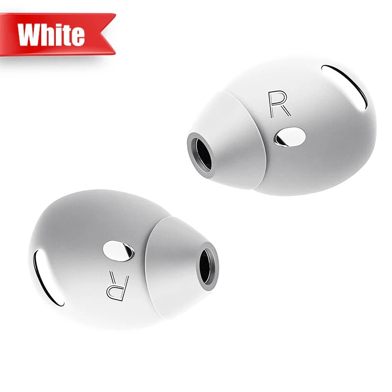 Силиконовые амбушюры для AirPods 4 BAPPSUS 3Pairs, White