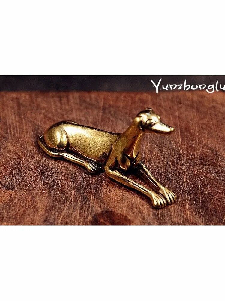 Yunzhonglu статуя собаки-охотника, медная статуя, изделие декоративного искусства