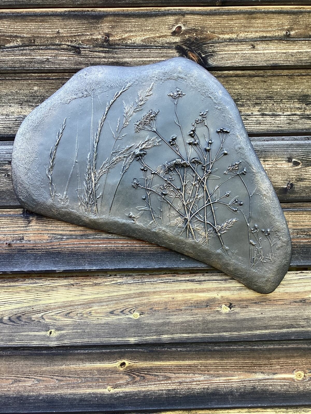 Панно из гипса, декор на стену, украшение интерьера, ботанический барельеф, Картина "Буйство цветов ", ручной работы, 61x38x1.5 см