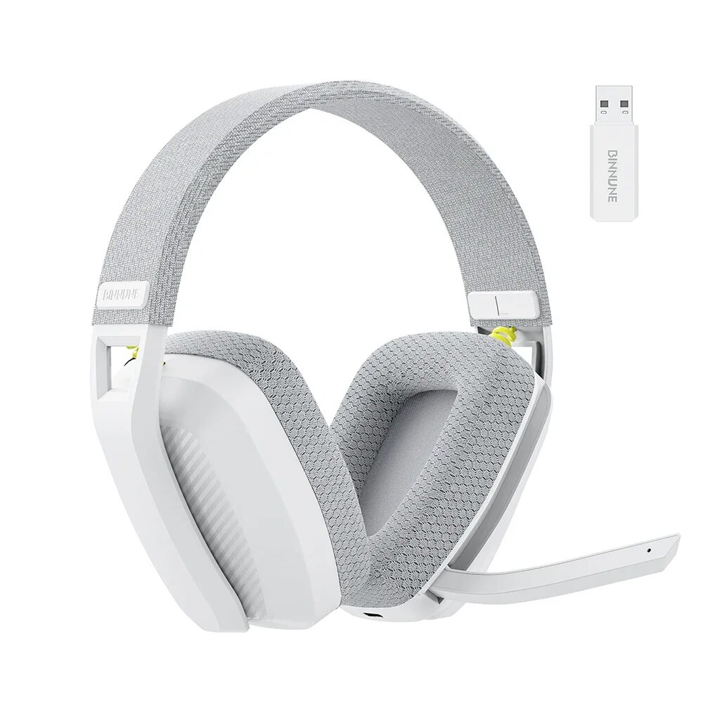 Беспроводные игровые наушники BINNUNE BW06, Белый