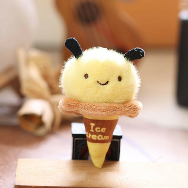 Мягкая пумпяшка в виде пчелки — брелок для рюкзака, игрушка-совушка для детей