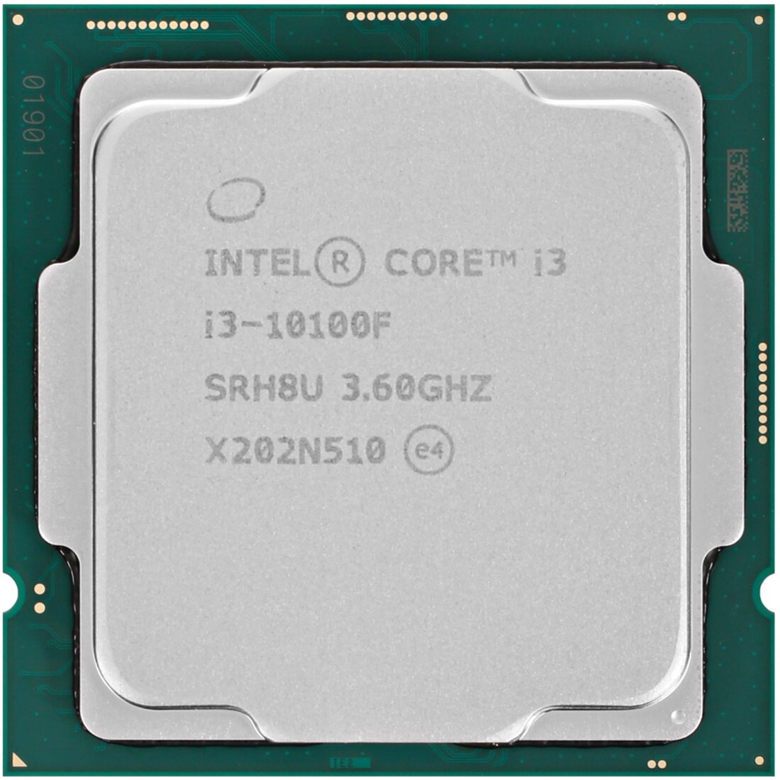 Процессор Intel Core i3-10100F LGA 1200, 4x3.6 ГГц, L3 - 6 МБ, 2 х DDR4-2666 МГц, TDP 65 Вт