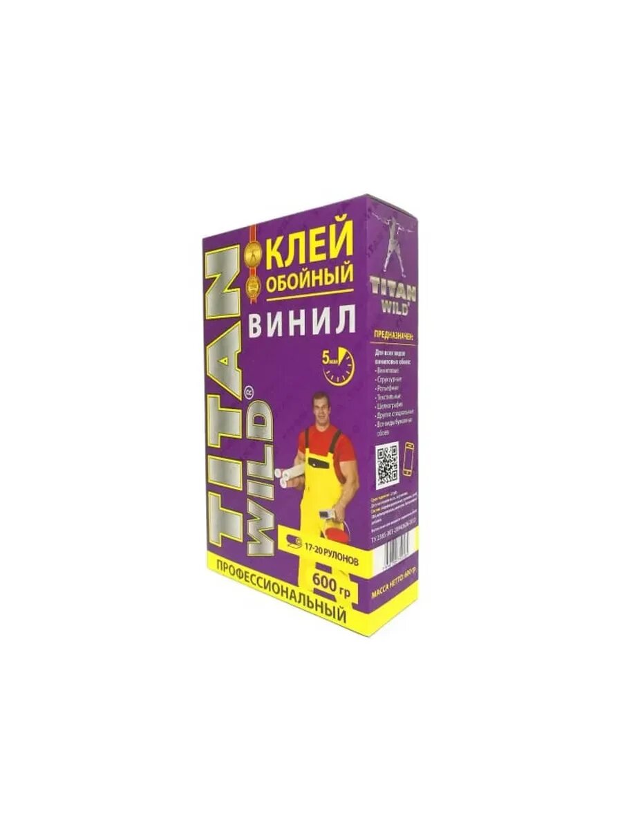 Клей обойный Titan Wild виниловый, 600г, (шт.)