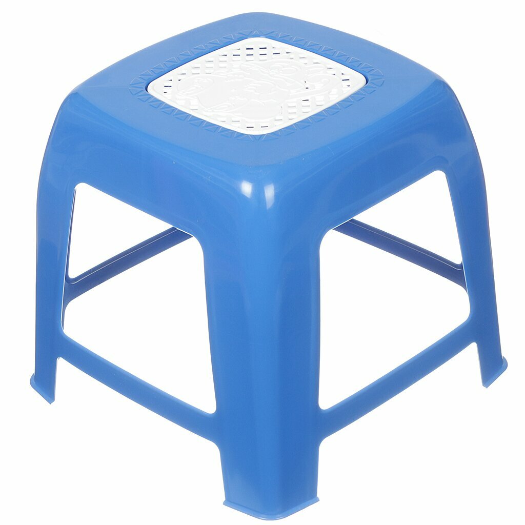 Табурет детский Стандарт Пластик Групп пластиковый, 30х30х26.5 см, синий, голубой, бирюза