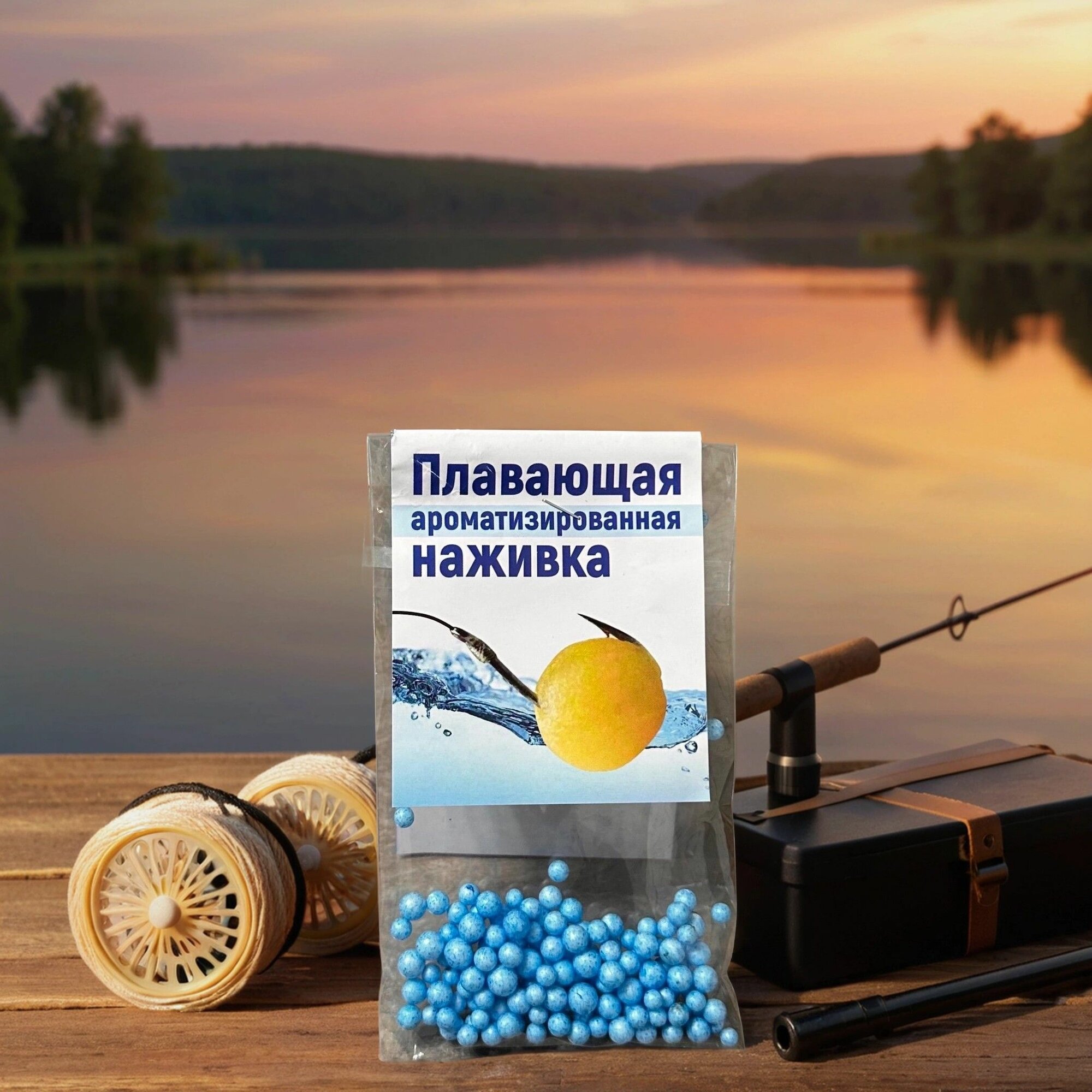 Наживка плавающая ароматизированная синяя в наборе 2 штуки