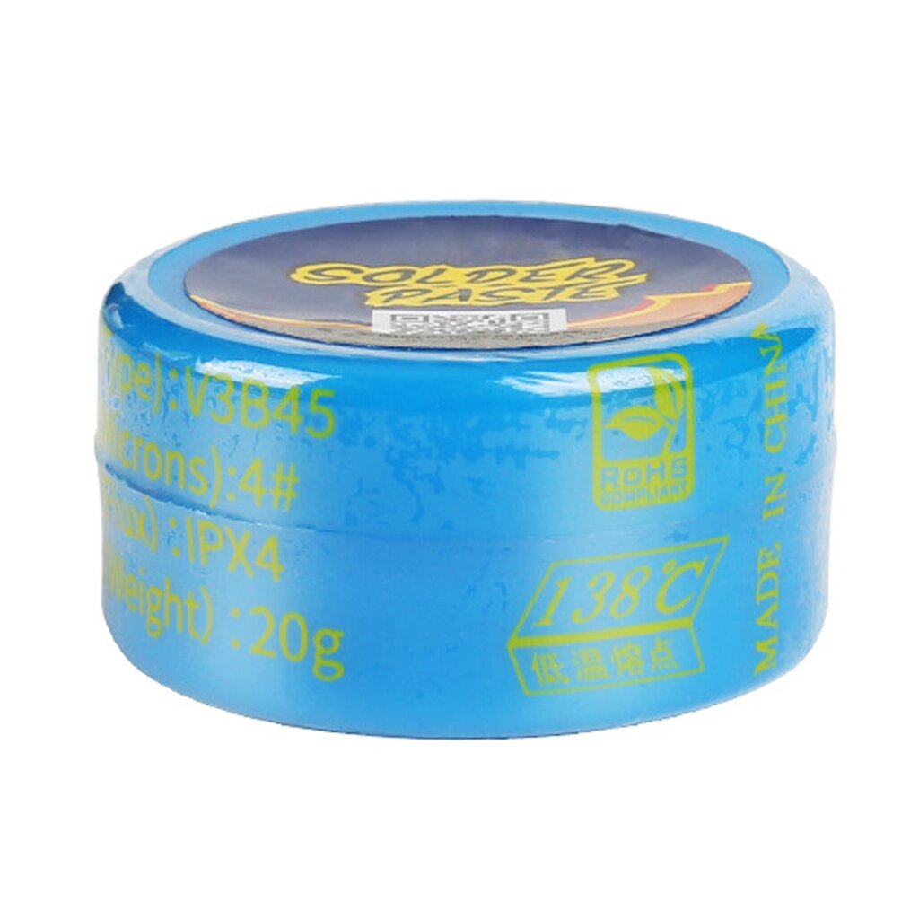 1 бутылка экологически чистого бессвинцового шприца с паяльной пастой-бессвинцовая низкотемпературная паста 138 градусов 20 г