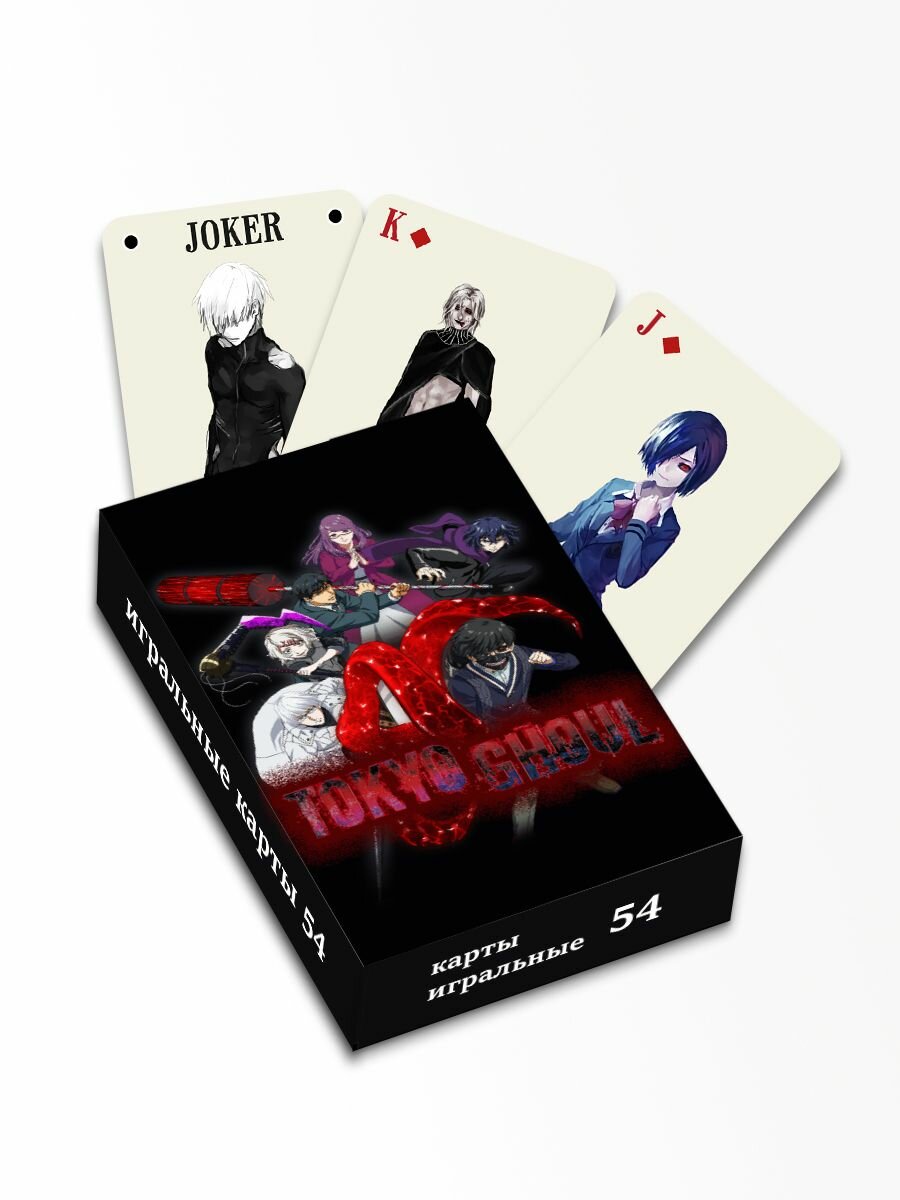 Игральные карты impaper "Токийский Гуль", 54шт, картон, для фокусов