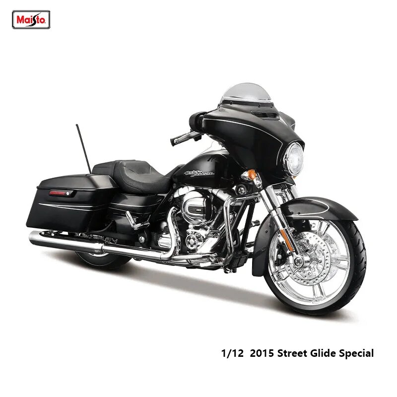 Maisto Harley Davidson Road King Classic модель мотоцикла 1:12 2015 Street Glide1