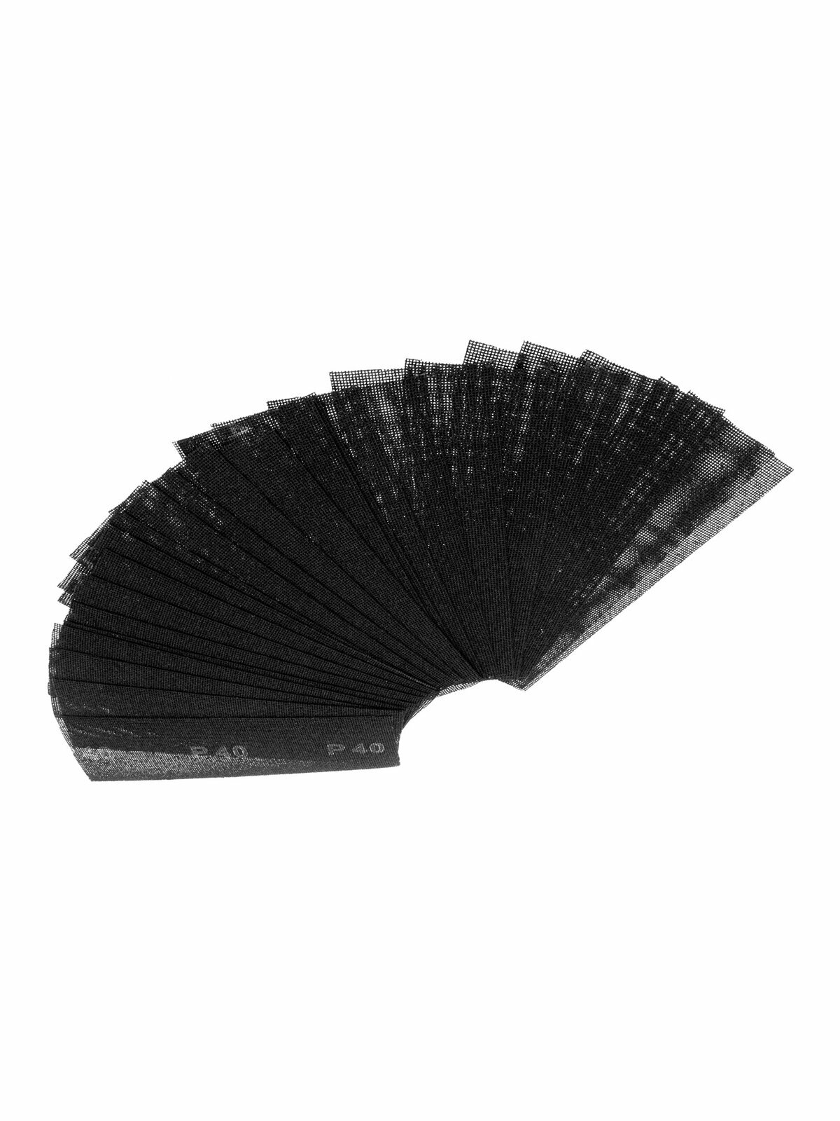 Сетка шлифовальная Matrix, P 40, 106 х 280 мм, 25 штук, двусторонний абразив из оксида алюминия, абразивная сетка, 75164