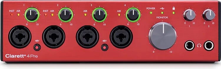 Аудиоинтерфейс FOCUSRITE Clarett+ 4Pre