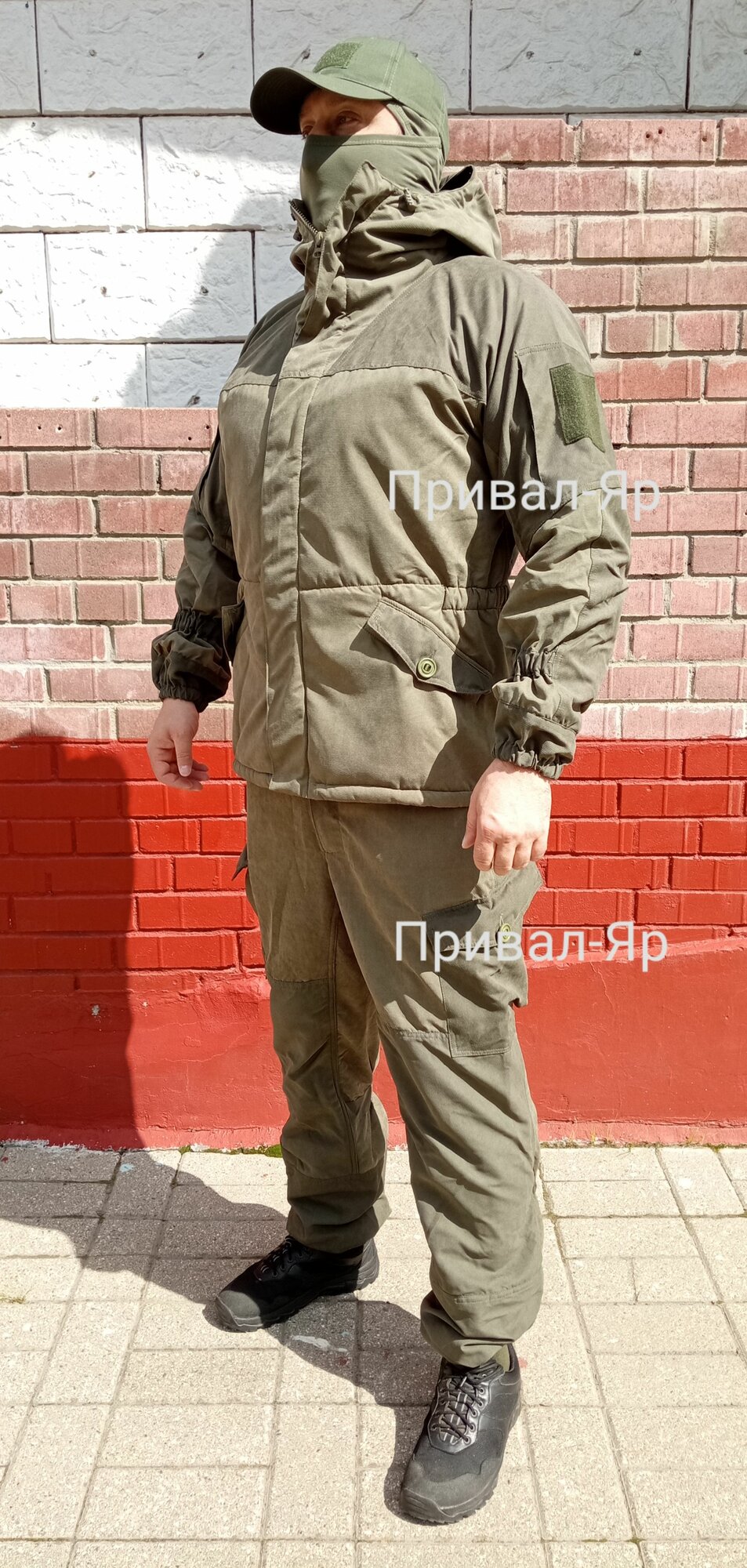 Горка 3М Барс Флис темный хаки мембрана