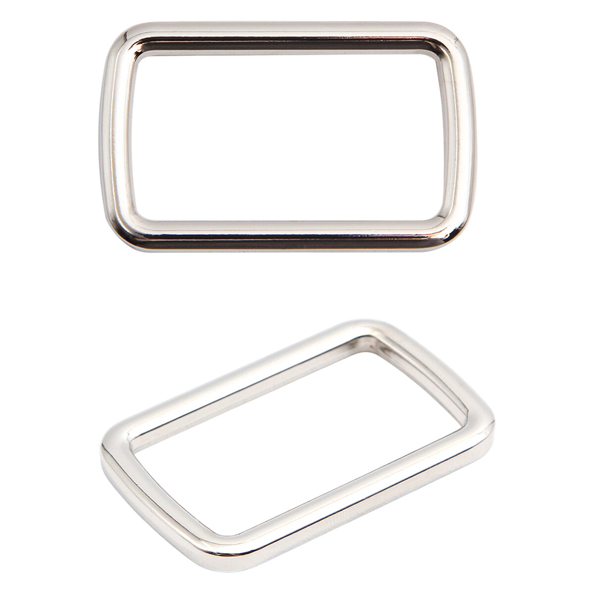 Фурнитура для сумок рамка 40мм (49*30мм) металл (никель), 4 шт, Айрис ГУ12749