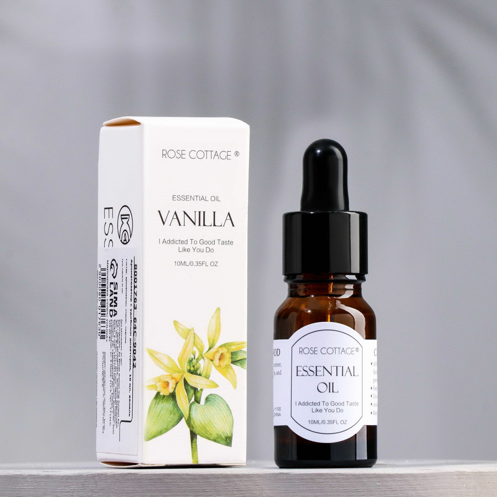 Ароматическое масло с удобным дозатором ROSE COTTAGE AROMA, 10 мл, ваниль