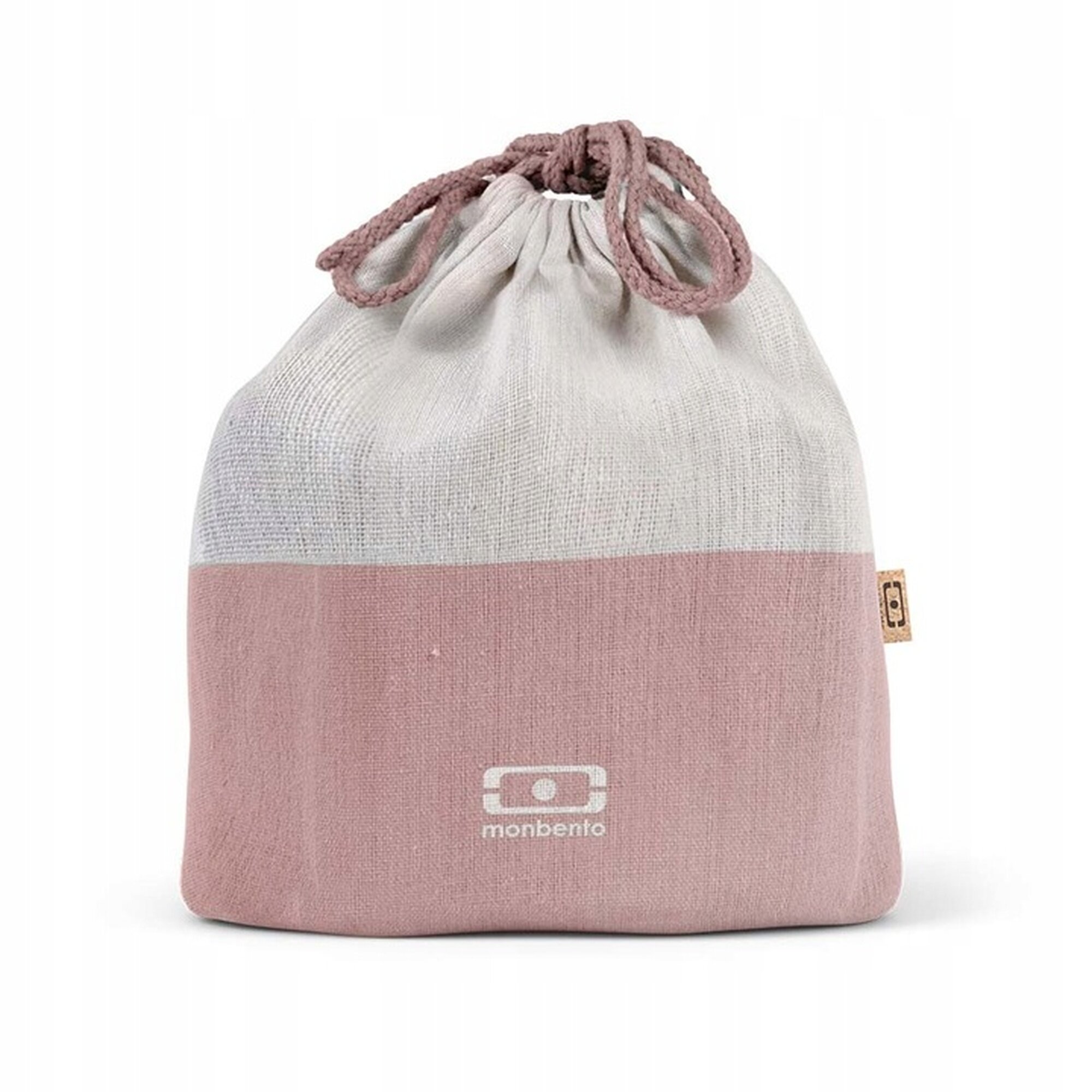 Сумка-ланчбокс Monbento "Pochette", розовая, натуральная, 20.5x25x10.5 см