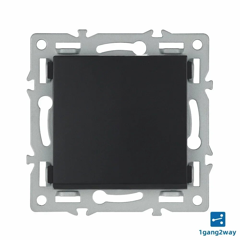 SRAN F9 серия черные розетки и выключатели 1gang 2way