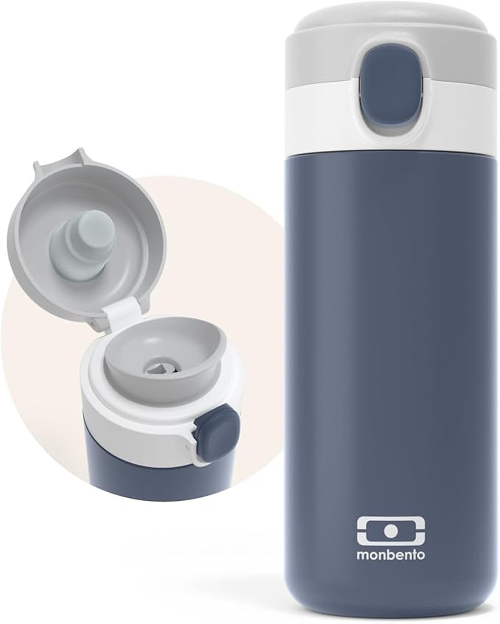 Термос-бутылка Monbento бутылка из нержавеющей стали MB Pop blue Infinity синяя 360 мл