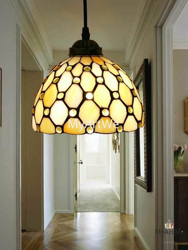 Люстра потолочная MyArtWe M88W Витражи от Тиффани 20 CM