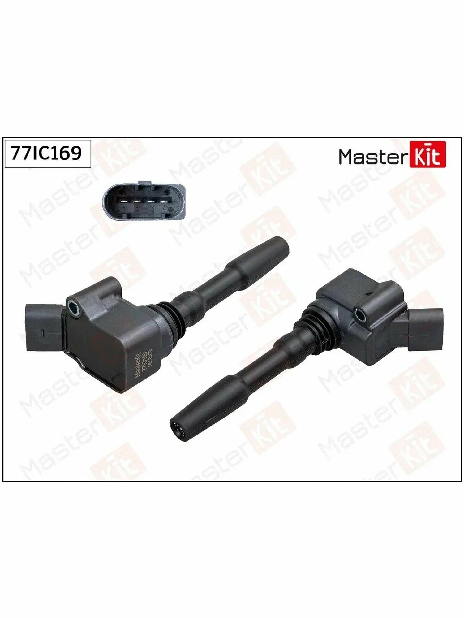Катушка зажигания MasterKit 77IC169, для Audi A4 1.8TFSI 11-, 1 шт