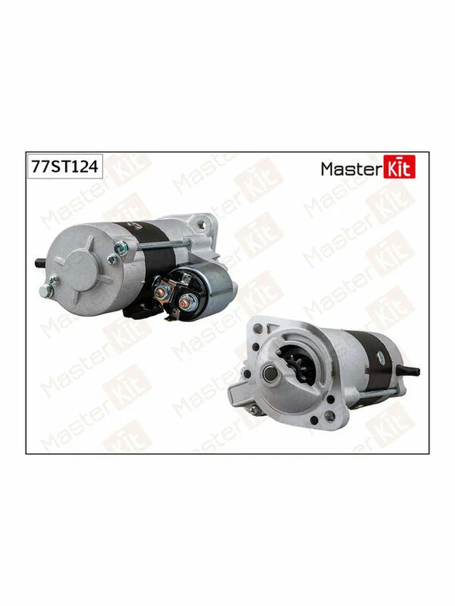 Стартер MasterKit 77ST124 для а/м MITSUBISHI L200, HYUNDAI H-1