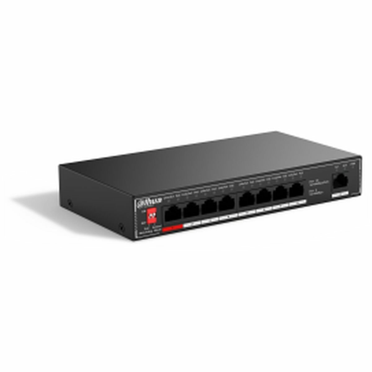 Коммутатор Dahua DH-SF1009P 9-port 10/100M RJ45 8-port PoE Switch, 96W, Metal case