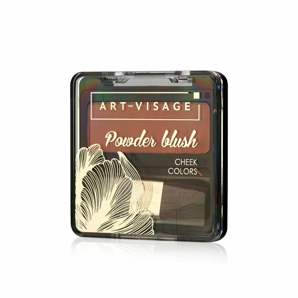 ART-VISAGE Powder blush компактные румяна для лица с кисточкой 301