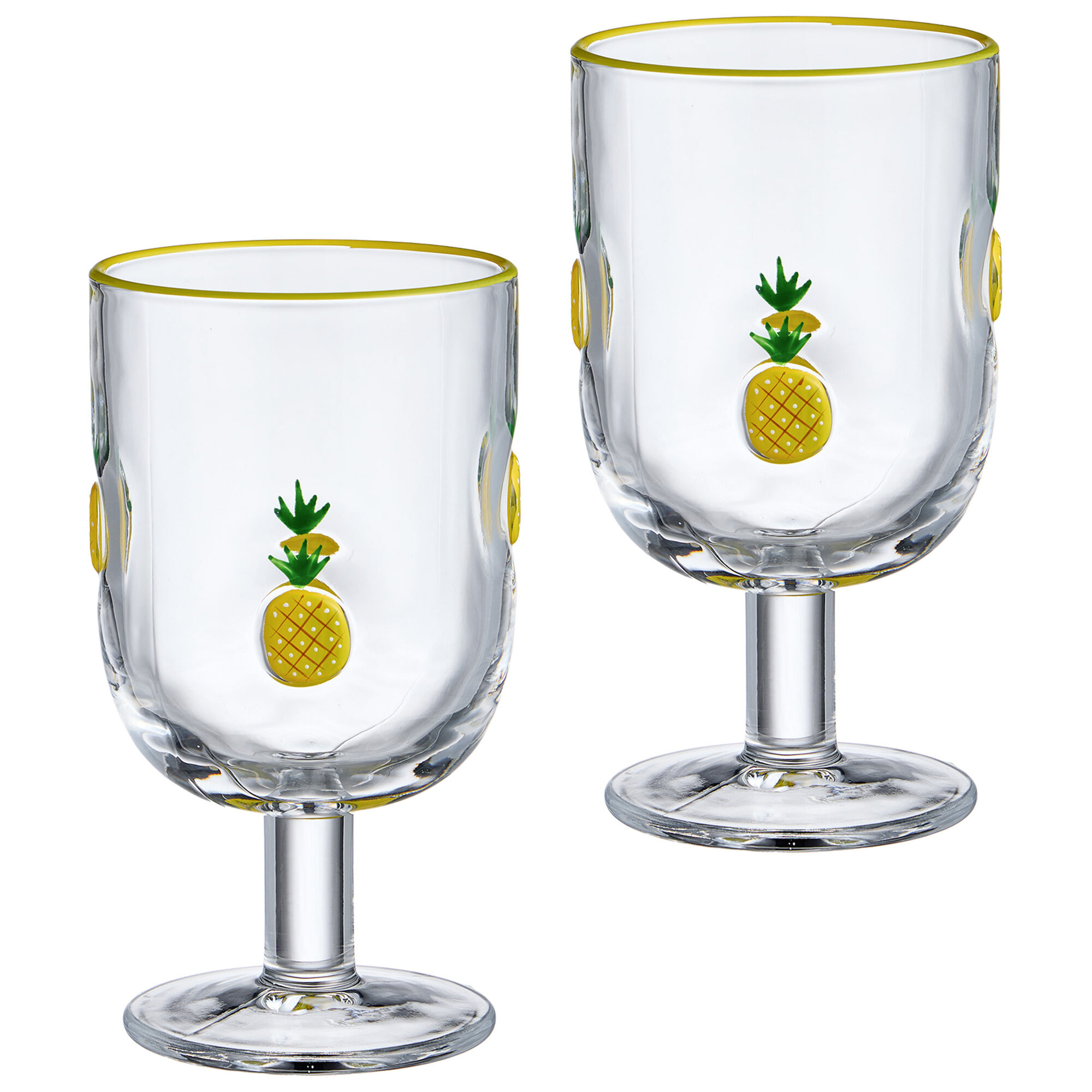 Набор бокалов для вина fruity pineapple из 2 шт. 350 мл KSG-685-137