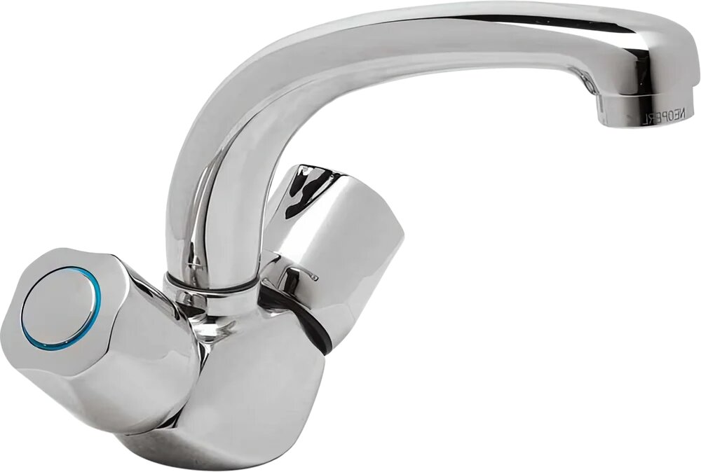 Смеситель для раковины Vidima Икар BA166AA хром, глянцевый, кран для ванной в раковину, из латуни, с поворотным изливом