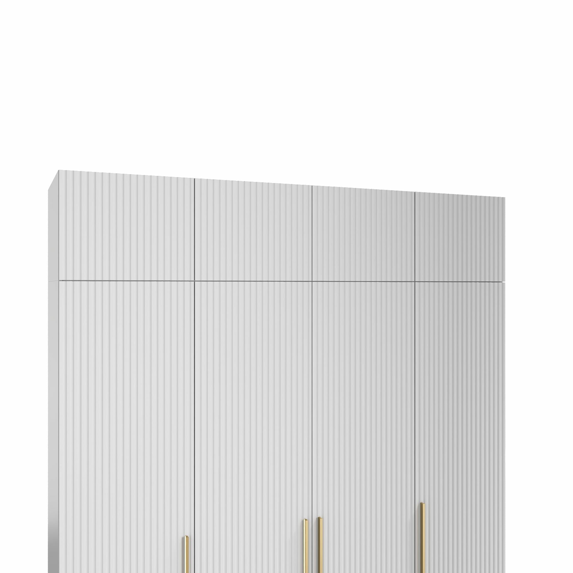 Антресоль, Владимирская мебельная фабрика, для четырехдверного шкафа, белая, ЛДСП, 20x40x58 см