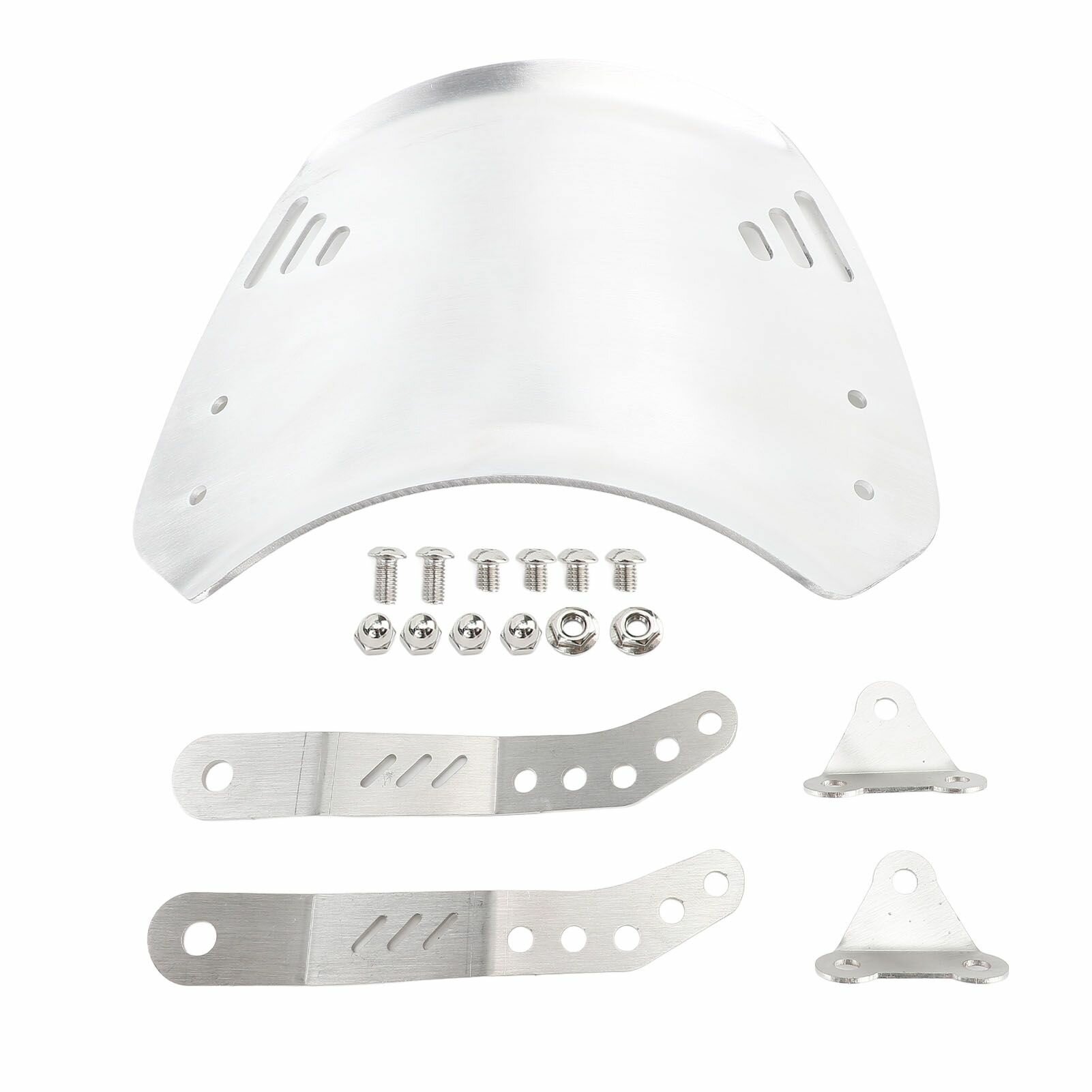 Универсальное лобовое стекло 6.5-9.45" (серебро)